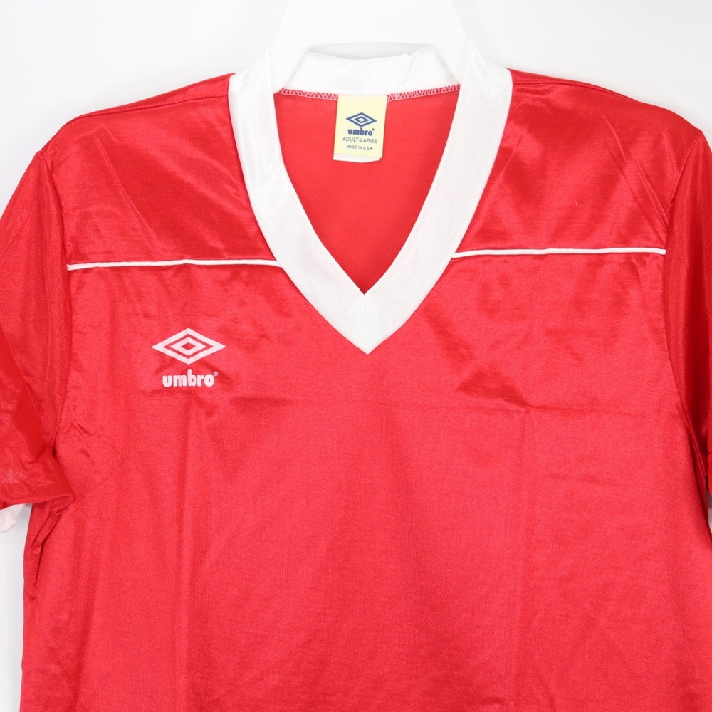 80s New Umbro Mens Large Liverpool Soccer Jersey - Gem